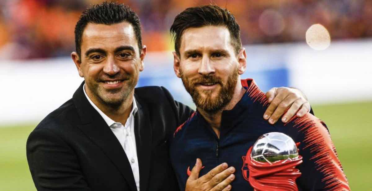 Messi tells Xavi the perfect club he should manage after leaving ...