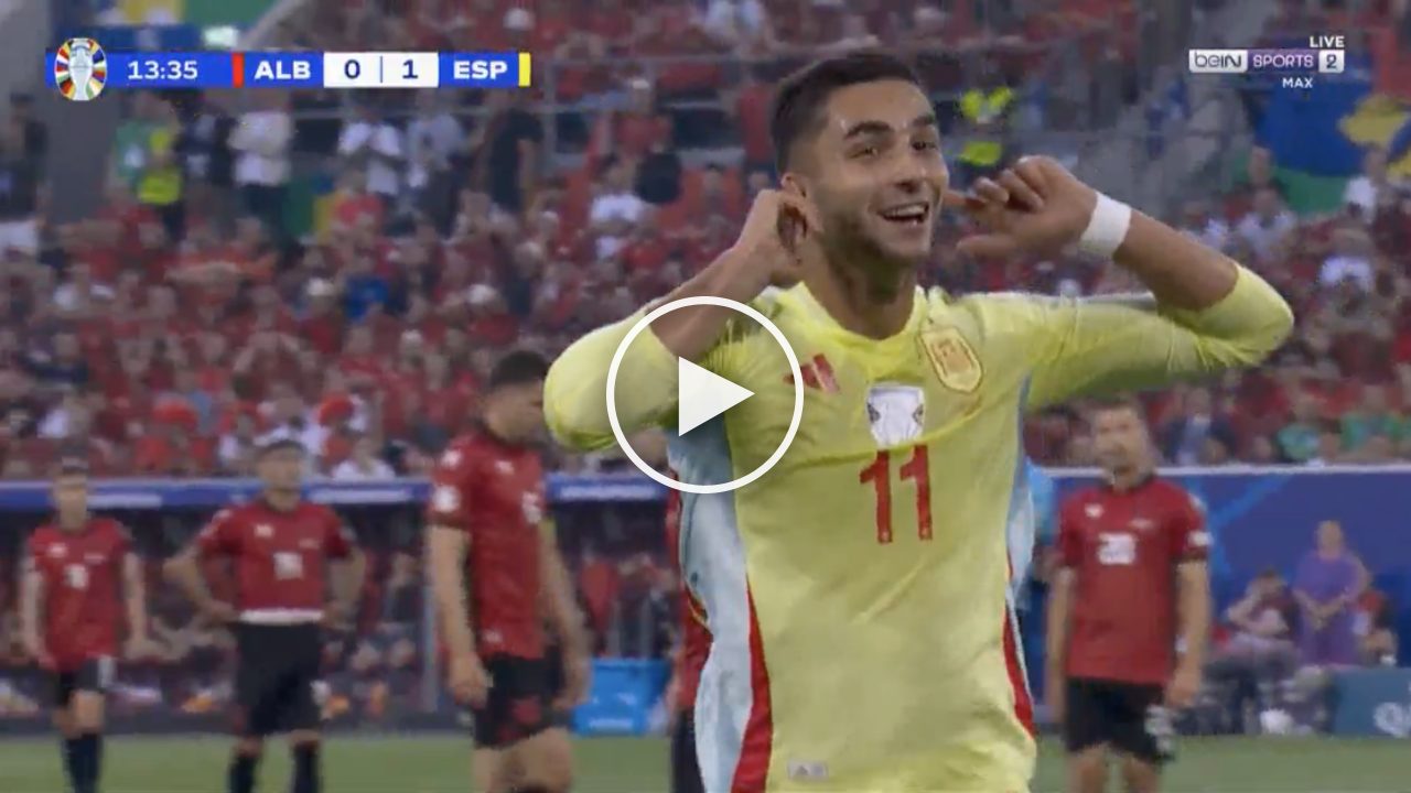 Ferran Torres scores a pool goal vs Albania (video) - Barca News